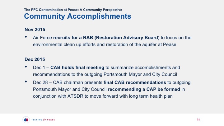 The PFC Contamination at Pease: A Community Perspective – The PFAS ...