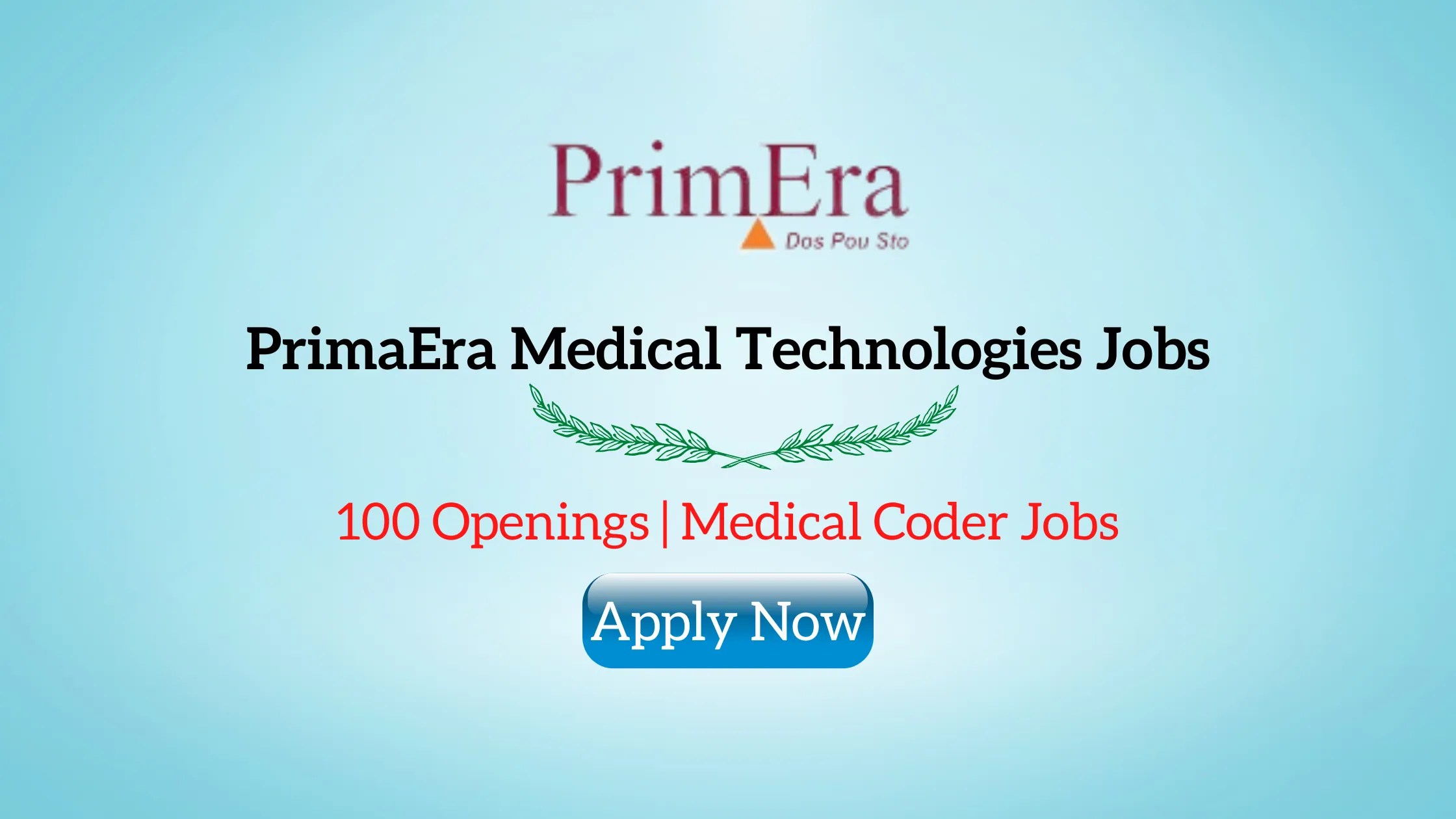 100 Openings - PrimaEra Medical Technologies Jobs | Medical Coder Jobs ...