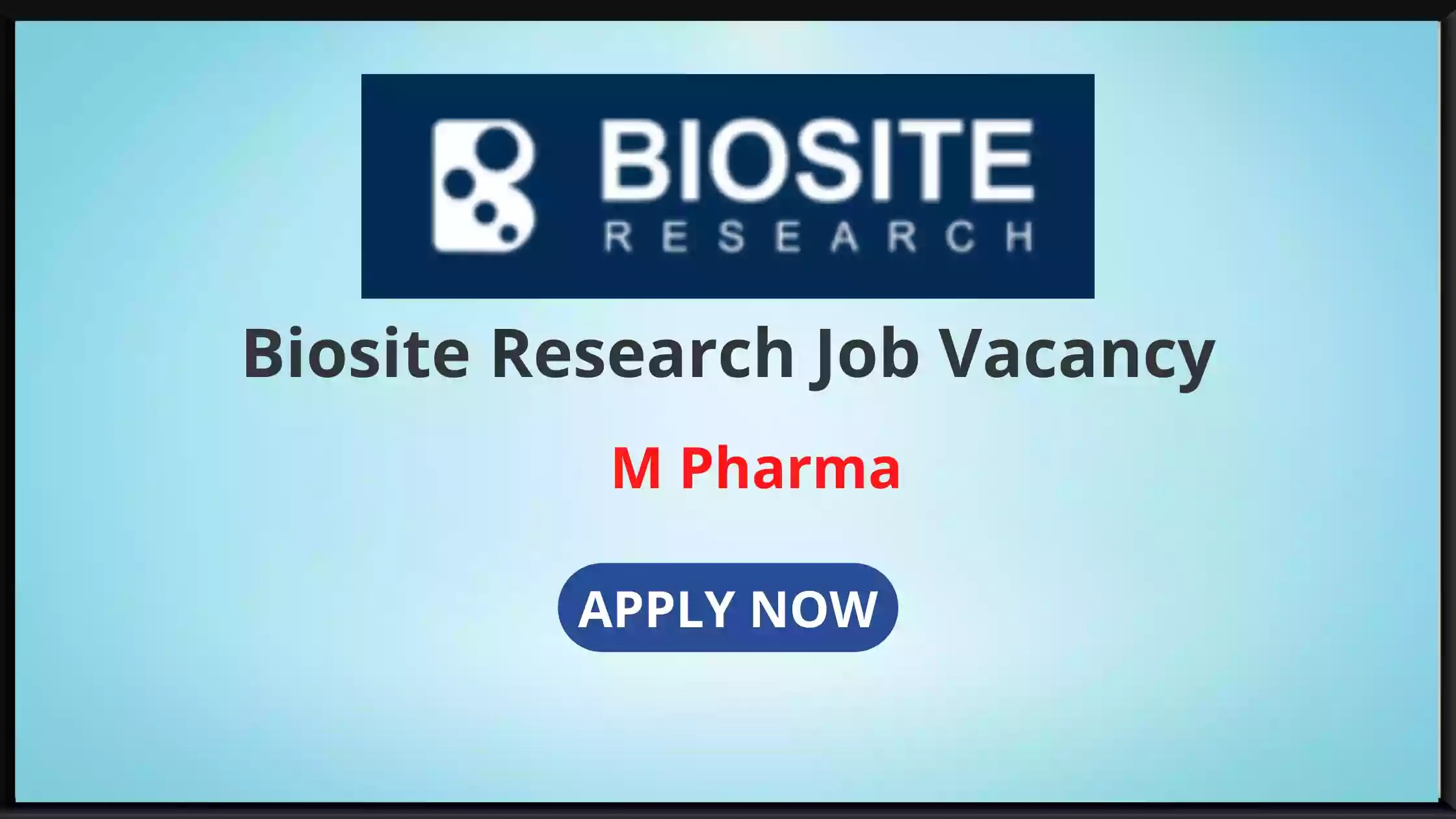 Biosite Research Private Limited Job Vacancy | Hiring Medical Writer ...