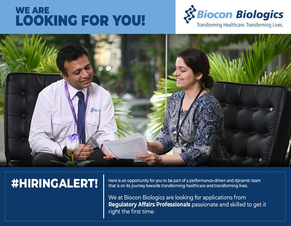 Biocon Biologics - Multiple Openings for Regulatory Affairs ...