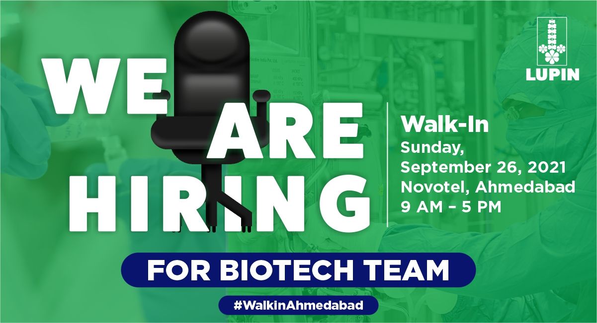 Lupin - Walk-In Drive for Multiple Positions in Production / QC / QA ...