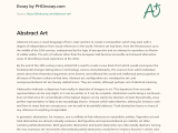 Abstract Art 300 Words Phdessay