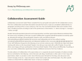 Collaboration Assessment Guide 300 Words Phdessay
