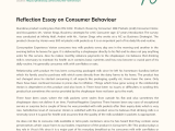 Reflection Essay On Consumer Behaviour 600 Words Phdessay