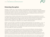 Detecting Deception 400 Words Phdessay