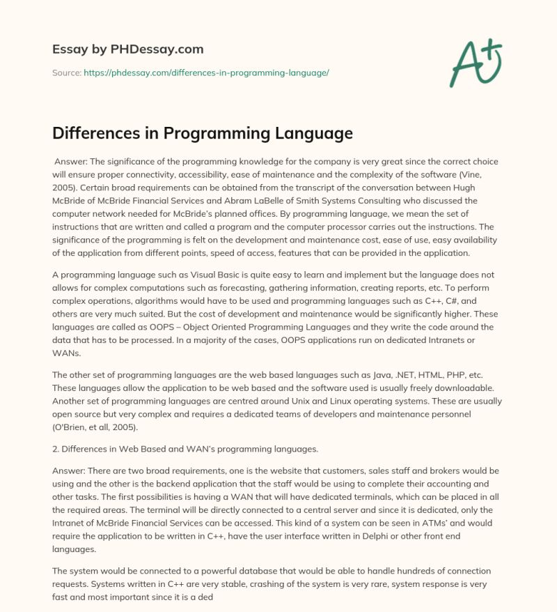 Differences In Programming Language Phdessay Com - Premium Geometric Photo Gallery - Desktop