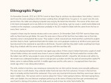 Ethnographic Paper 600 Words Phdessay