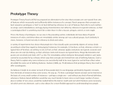Prototype Theory Phdessay