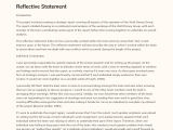 Reflective Statement Phdessay