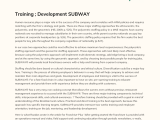 Training Development Subway Essay Example Phdessay