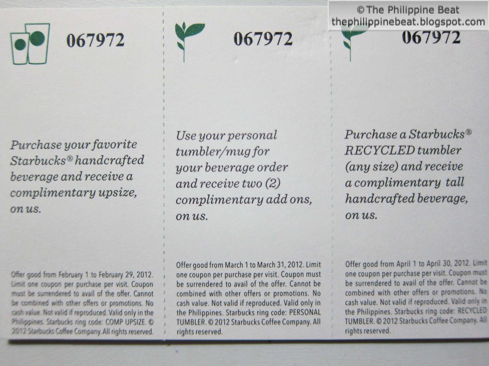 Presenting the 2012 Starbucks planners! - The Philippine Beat