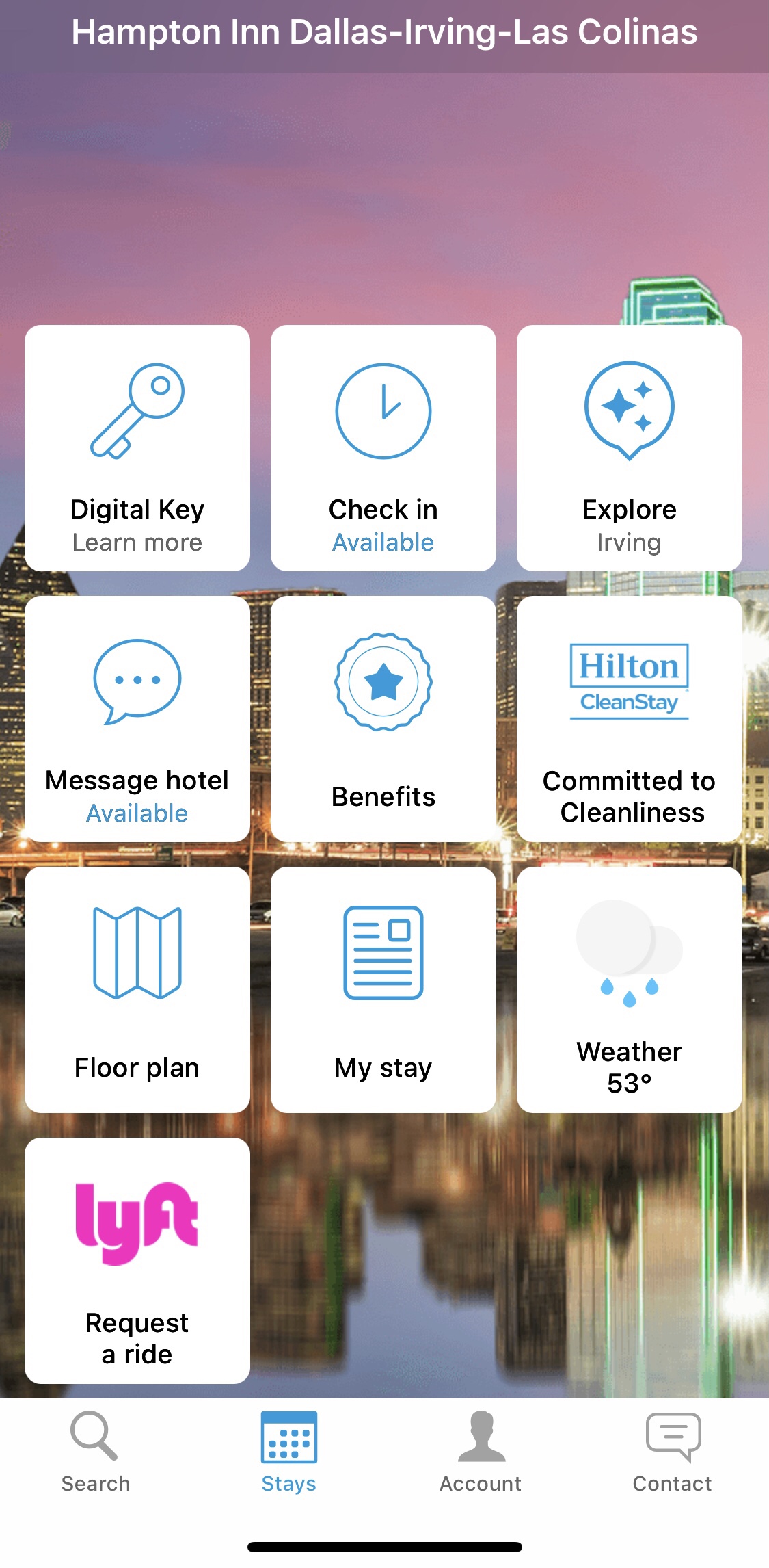 Hilton App Check In…I Kinda Like It
