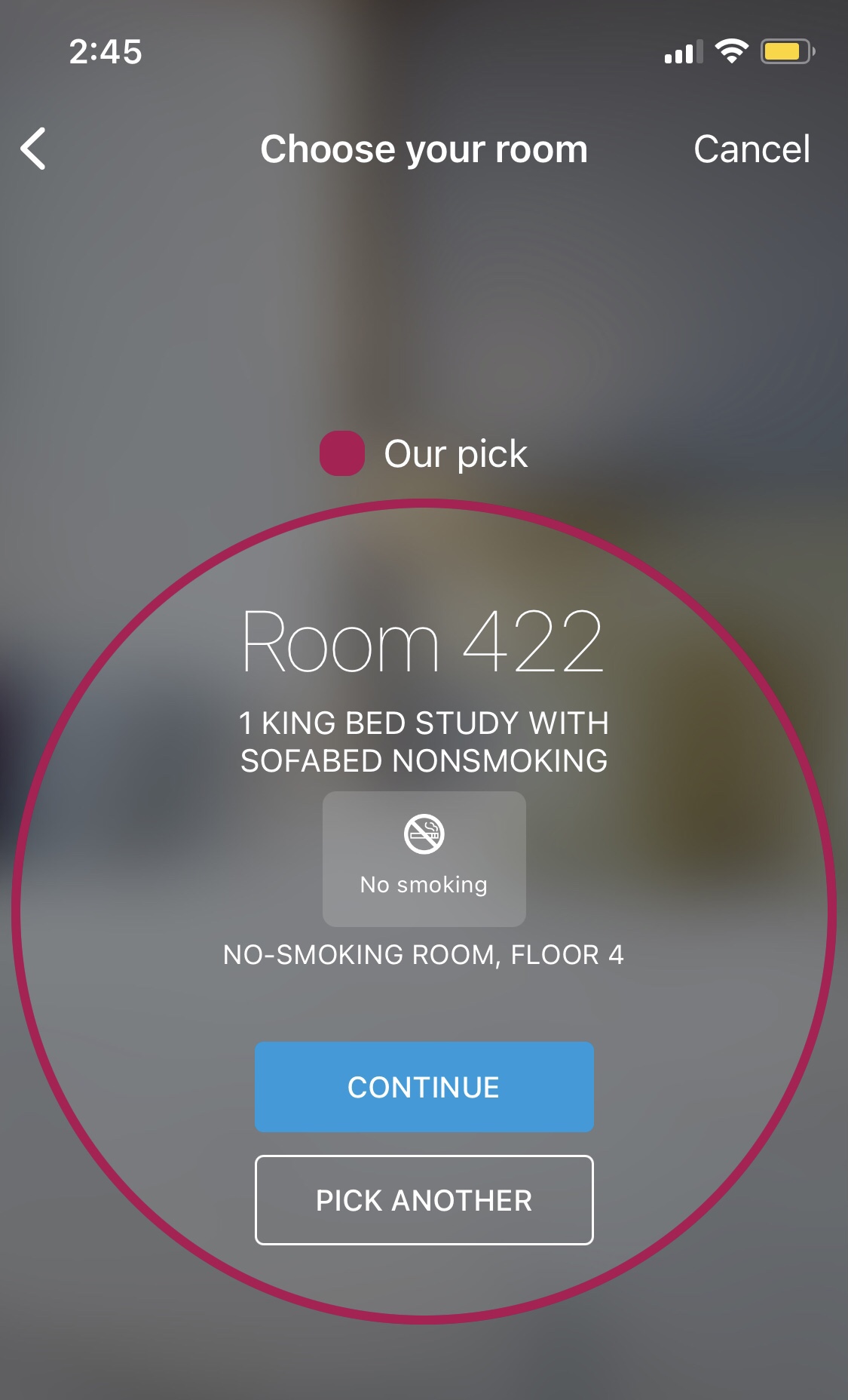 Hilton App Check In…I Kinda Like It