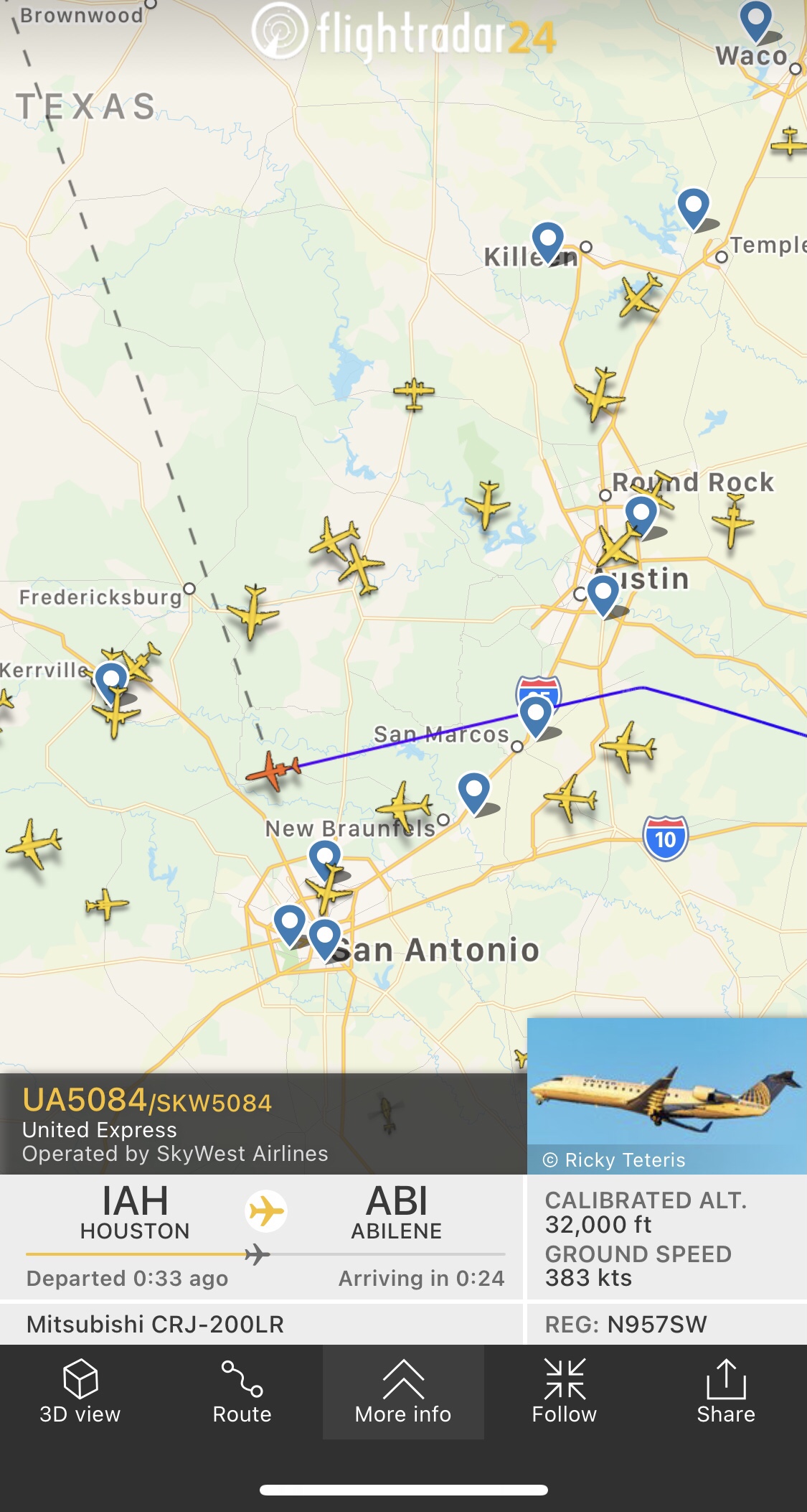 My Sister’s United Airlines Flight Flew Over Mexico
