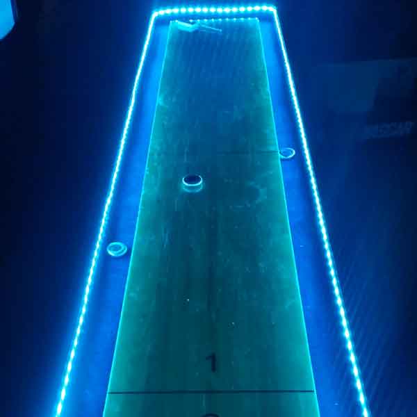 Shuffleboard Rental | LED shuffleboard table | Phoenix Amusements