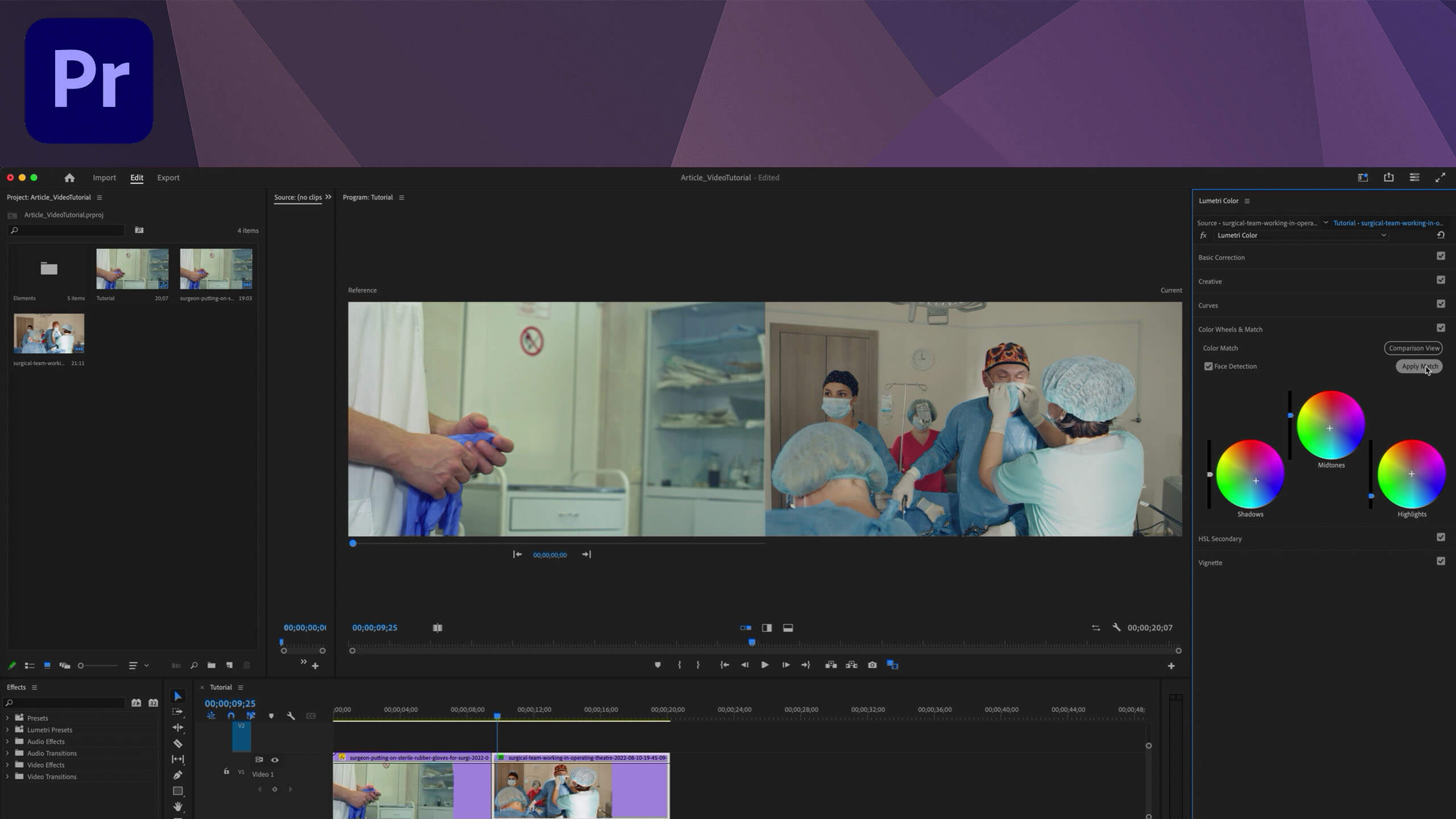 Using Lumetri Color in Adobe Premiere Pro for color correction ...