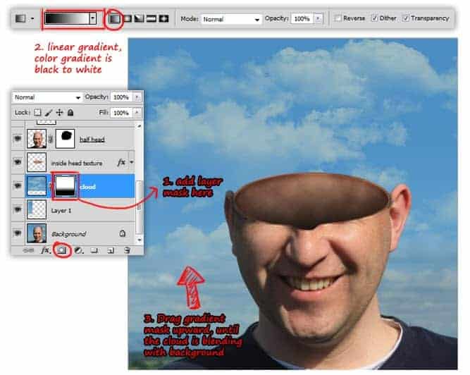 Creating “Surreal Head Stack” Photo Manipulation | Redouane Tutorials