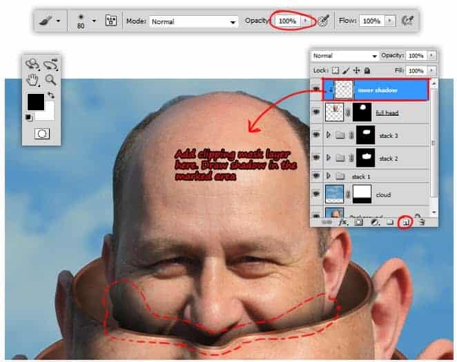 Creating “Surreal Head Stack” Photo Manipulation | Redouane Tutorials