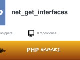 Php Function Net Get Interfaces Php Safari