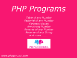 Basic Php Programs Phpgurukul