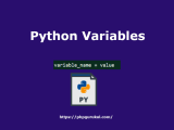 Python Variables Phpgurukul