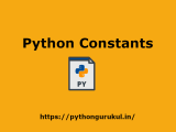 Python Constants Phpgurukul