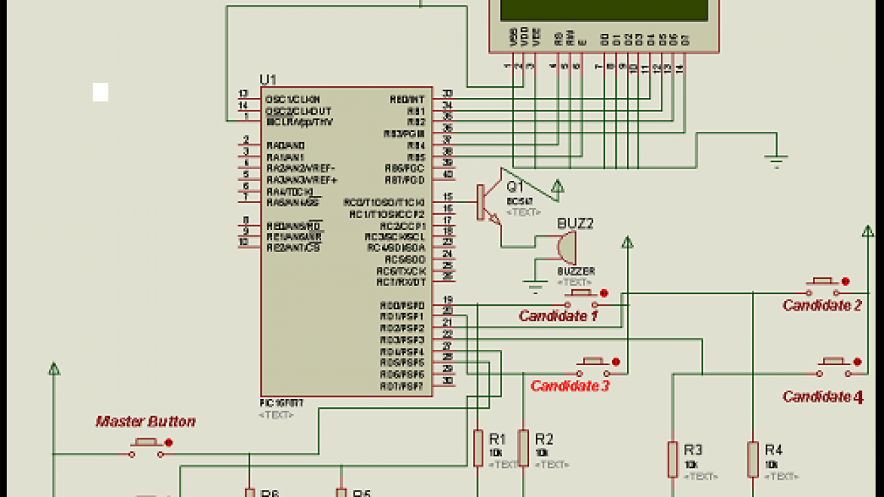 Circuit Diagram Of Electronic Voting Machine Using 8051 - Circuit Diagram