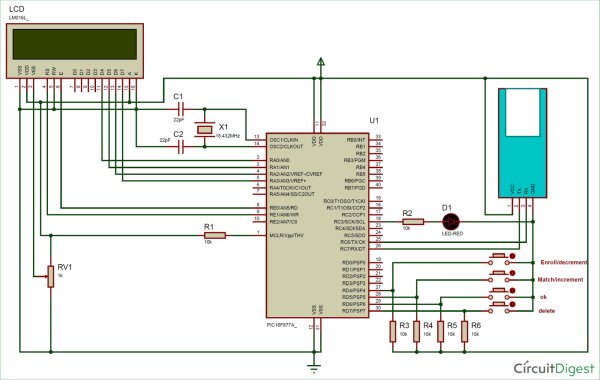 Circuit Diagram Of Fingerprint Sensor - Circuit Diagram