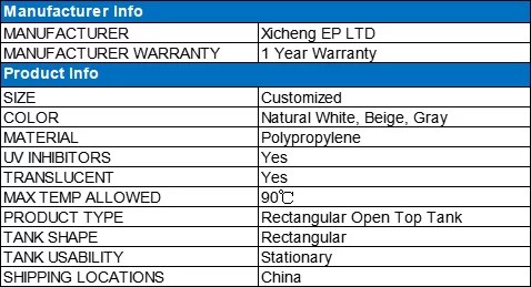 Custom plastic tanks - Pickling Tank