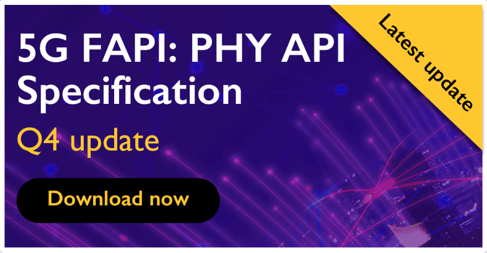 Picocom Contributes to SCF 5G FAPI - Specification Update