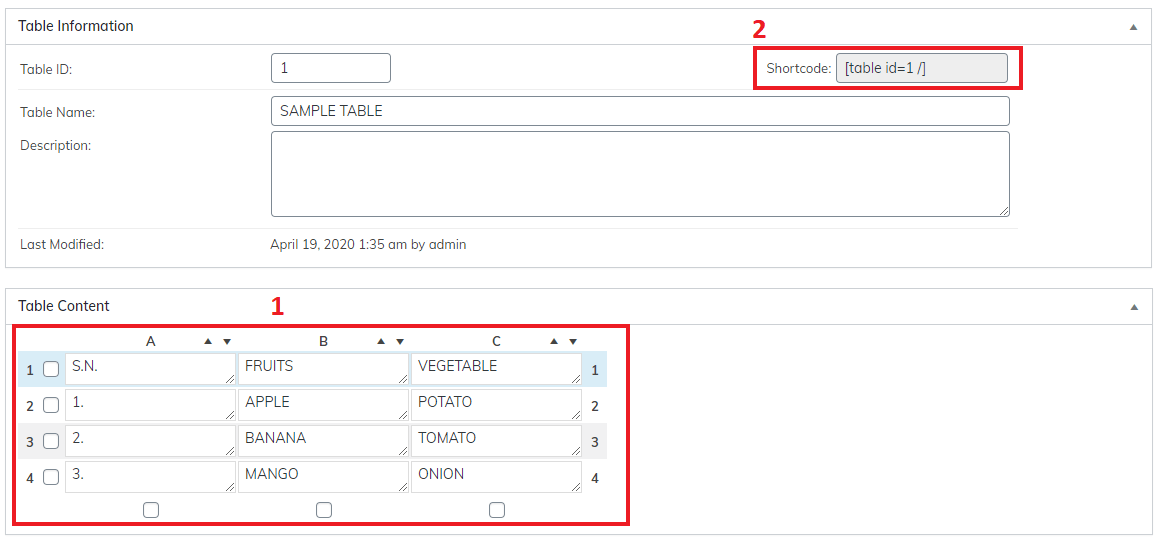 TABLEPRESS – WORDPRESS PLUGIN » PIJA Education