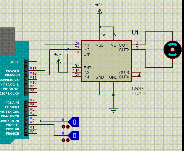Interface of Arduino and DC Motor using Driver IC L293D
