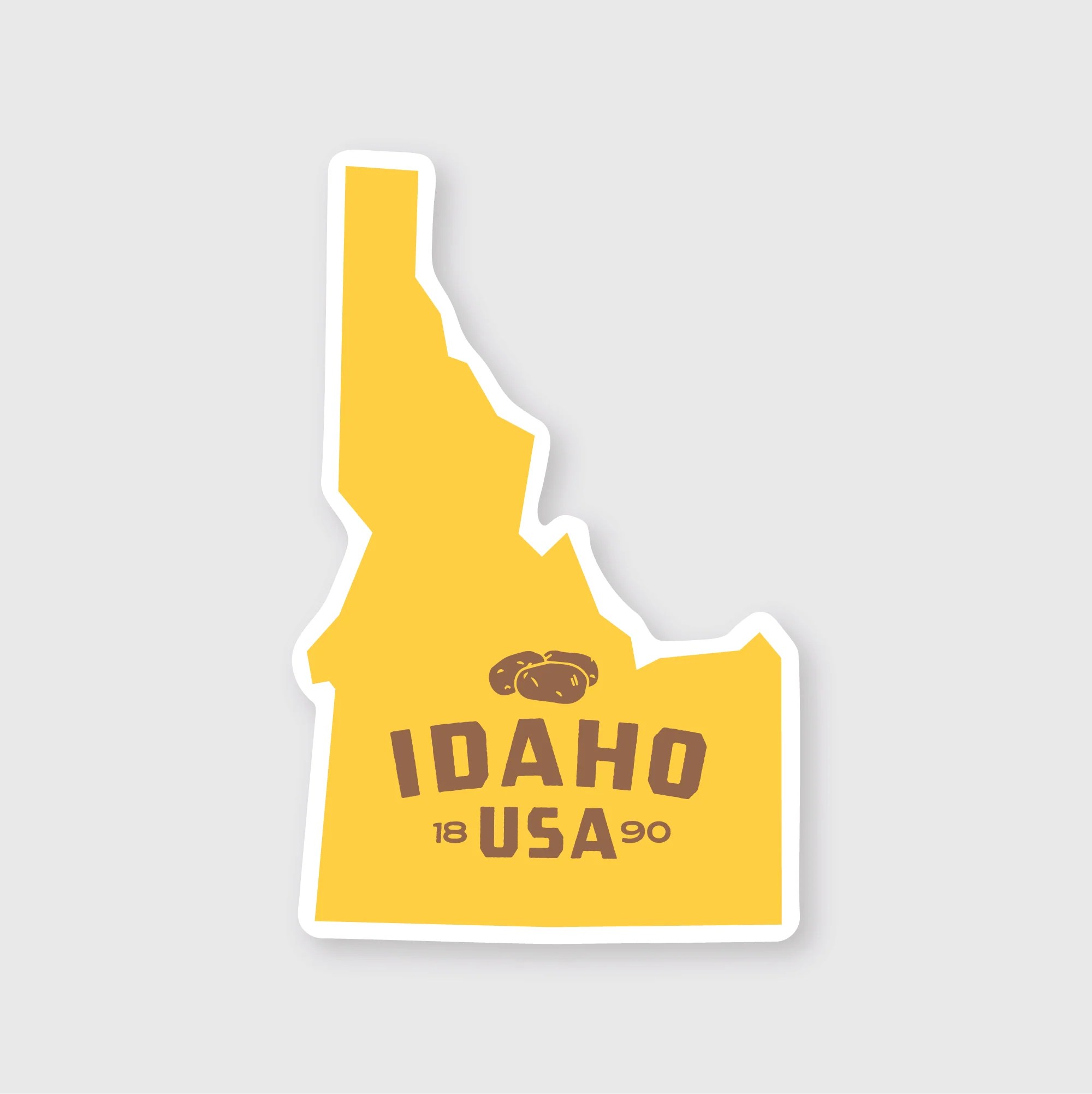 Idaho Simple State Sticker Pike Street Press