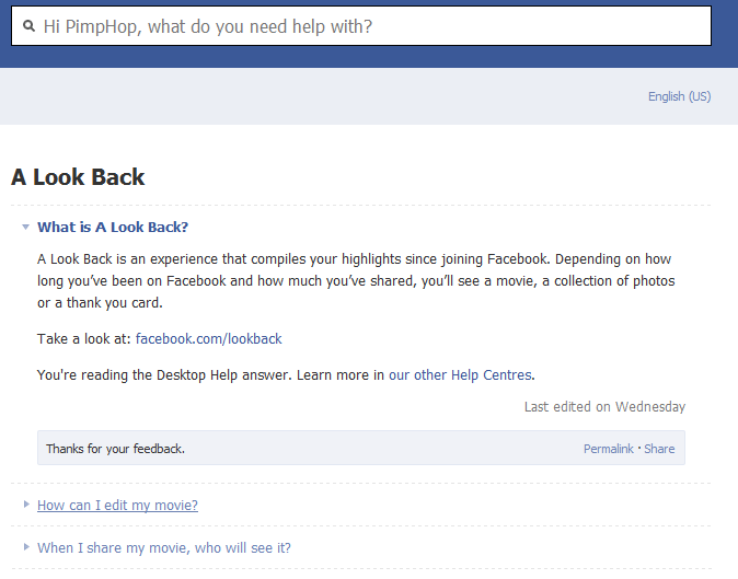 A LOOK BACK – Facebook Movies Can Help You To Move Forward. Click Here ...