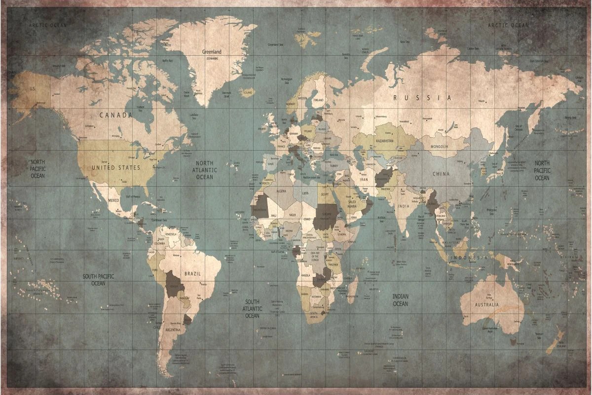 Stained Map Pineapple Licensing