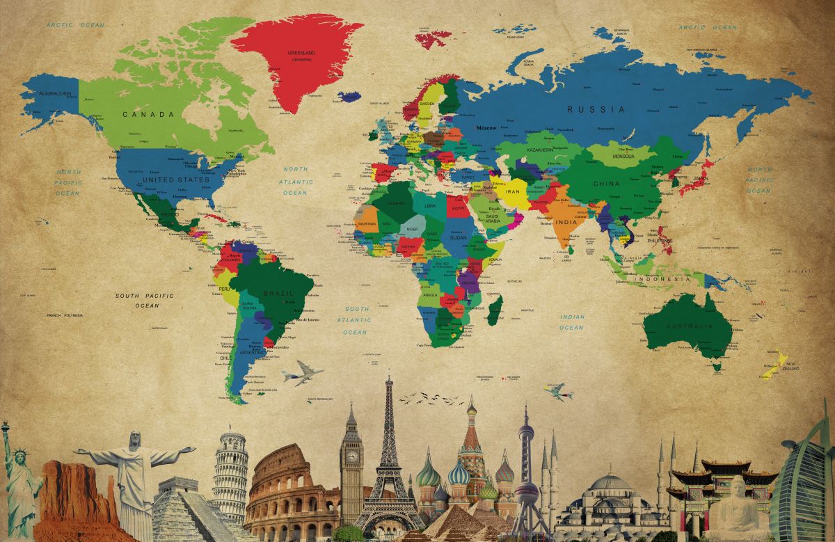 Society World Map Pineapple Licensing