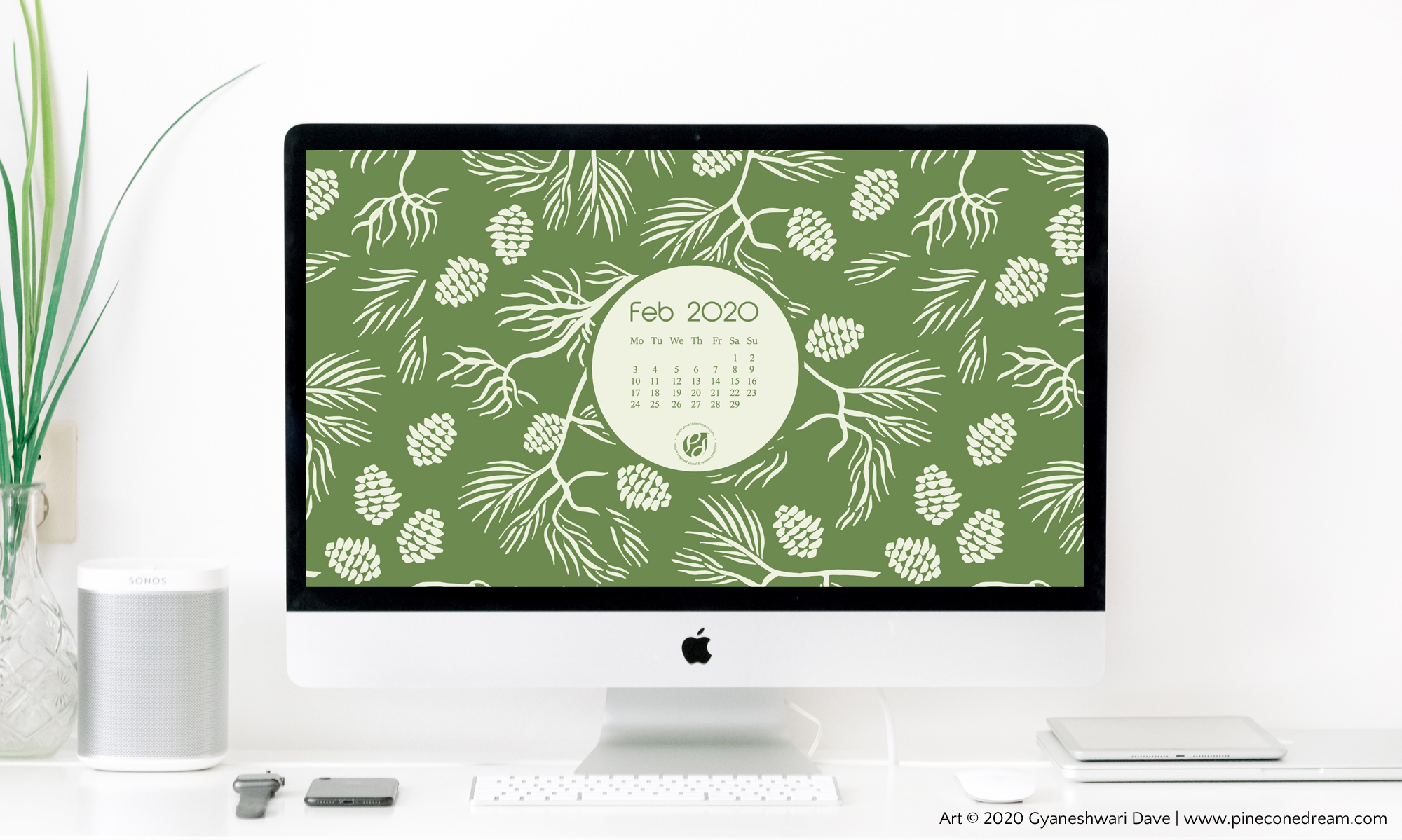Feb 2020 Free Desktop/Mobile Calendar Wallpapers & Printable Planner ...
