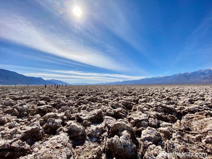 Devil's Golf Course - Death Valley - Badwater - Pin In The Atlas