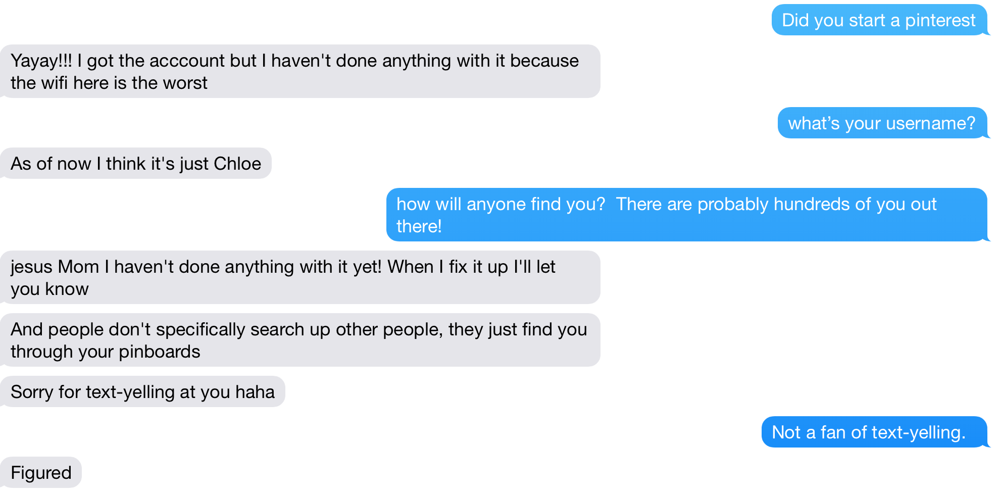 Texting, Middle School Style | Pink Me Not