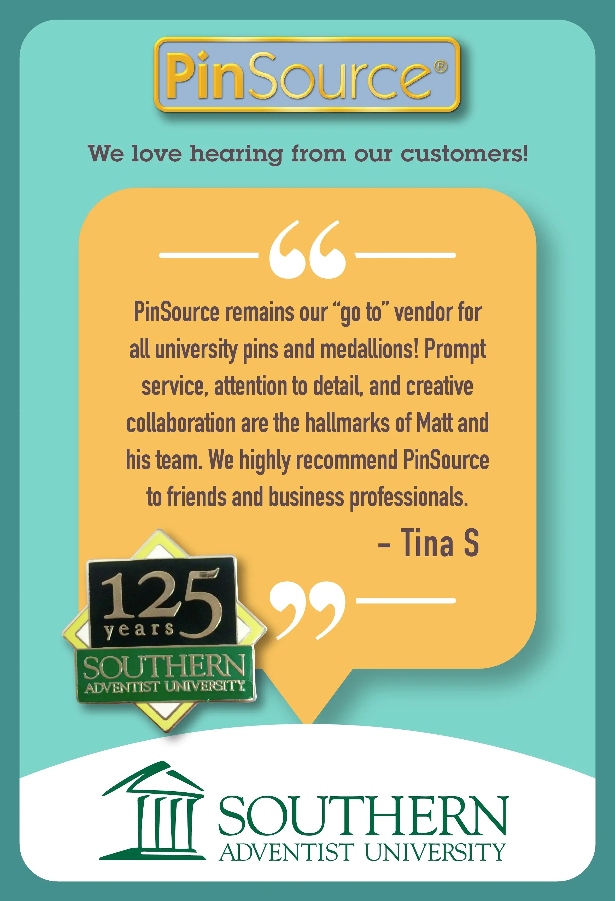 We Value Your Feedback Pinsource