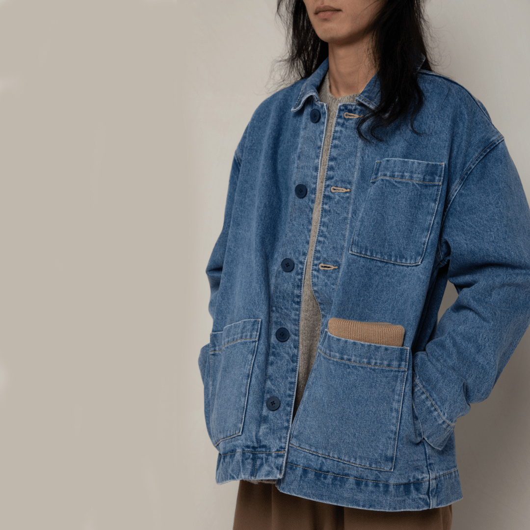 Denim Workwear Jacket by Oak and Fort - Pinstripe Men's Lifestyle Magazine