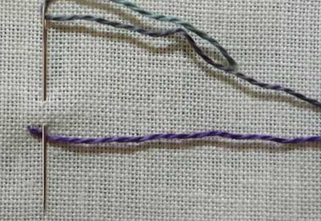 Tutorial on how to work Knotted Buttonhole stitch - Pintangle