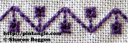 For the Love of Stitching Sample 594 - Pintangle