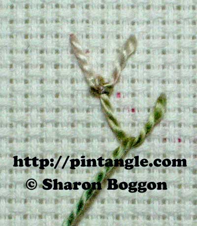 Knotted Feather Stitch - Pintangle