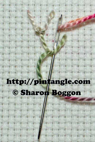 Knotted Feather Stitch - Pintangle