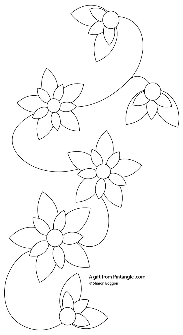 Free hand embroidery pattern from Pintangle.com - Pintangle