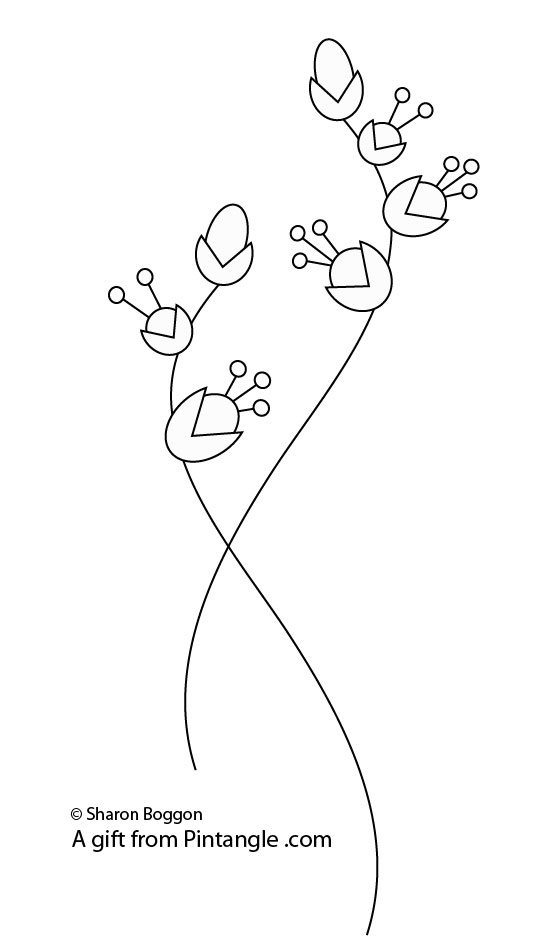 Free hand embroidery pattern from Pintangle.com - Pintangle