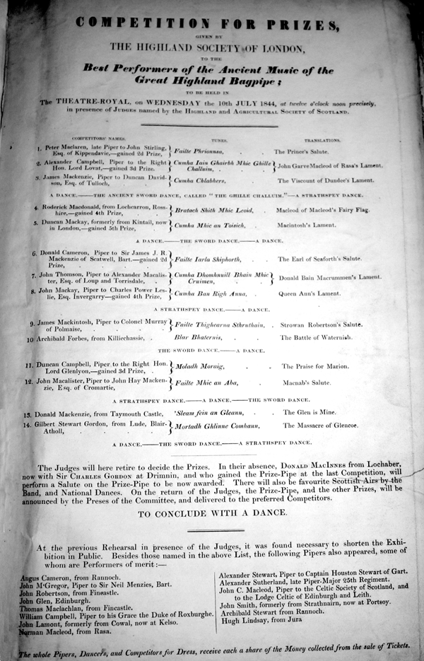 Piping PressThe 1844 Prize Pipe Competition
