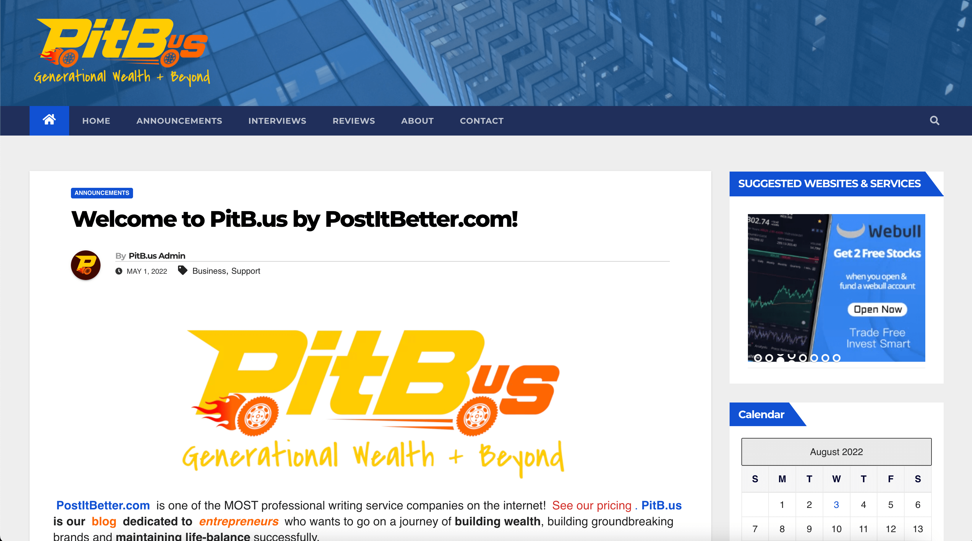 PitB.us | BLOG | PODCAST | WEALTH CONVERSATION - YOUR FIRST STOP TO ...