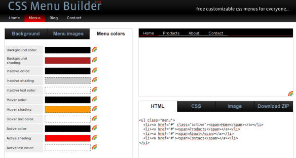 CSS Menu Builder – Práctica herramienta online para crear menúsPixelco Tech